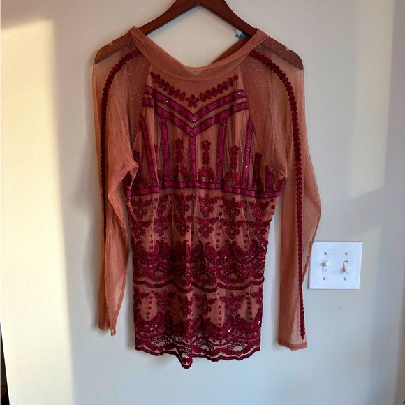 Tops | Beaded Lace Top | Poshmark